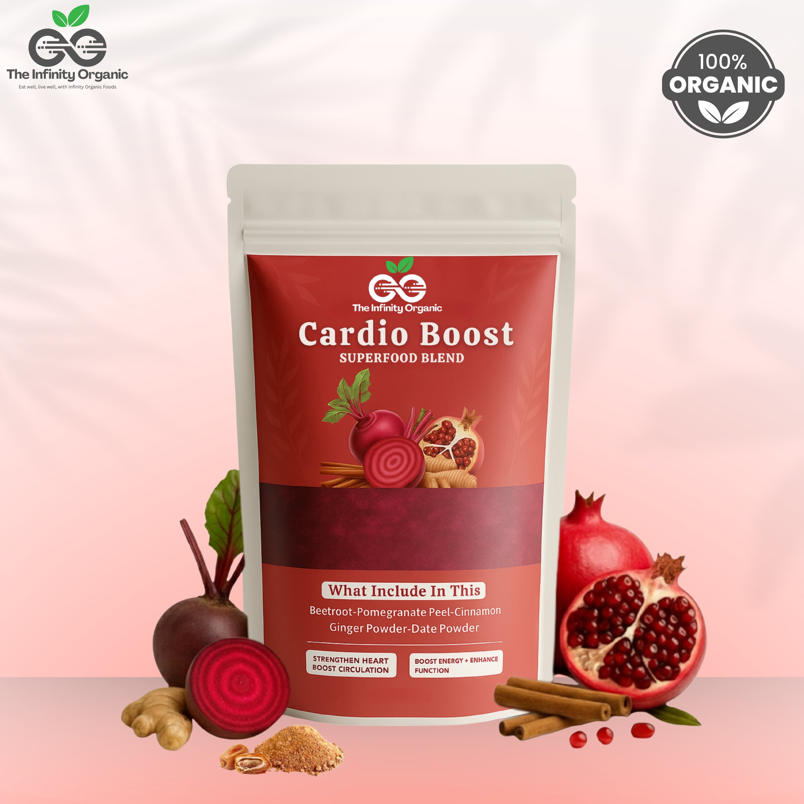 Cardio Boost Superfood Is 100% Organic Blend – Infinity Organic